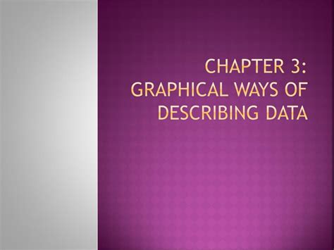 Ppt Chapter 3 Graphical Ways Of Describing Data Powerpoint