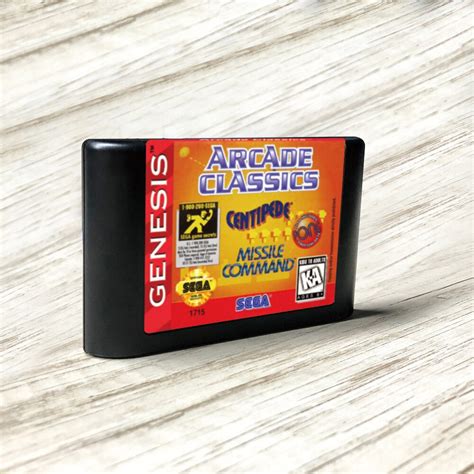 Arcade Classics Flashkit Md Game Card Sega Genesis Video Game Usa Label Bitgameshop