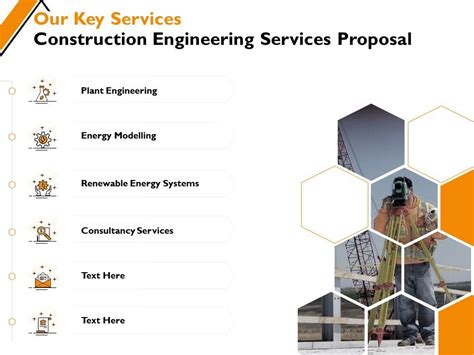 Our Key Services Construction Engineering Services Proposal Ppt Powerpoint Presentation Ideas