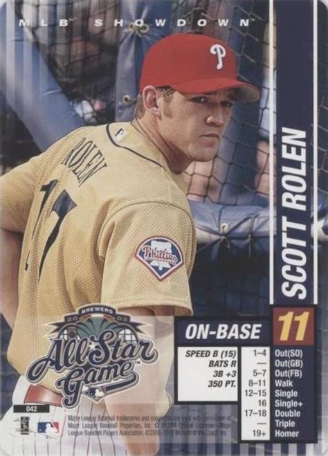 2002 Mlb Showdown All Star Game Scott Rolen 042 For Sale Online Ebay