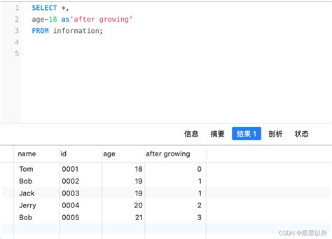 Sql查询技巧 Csdn博客