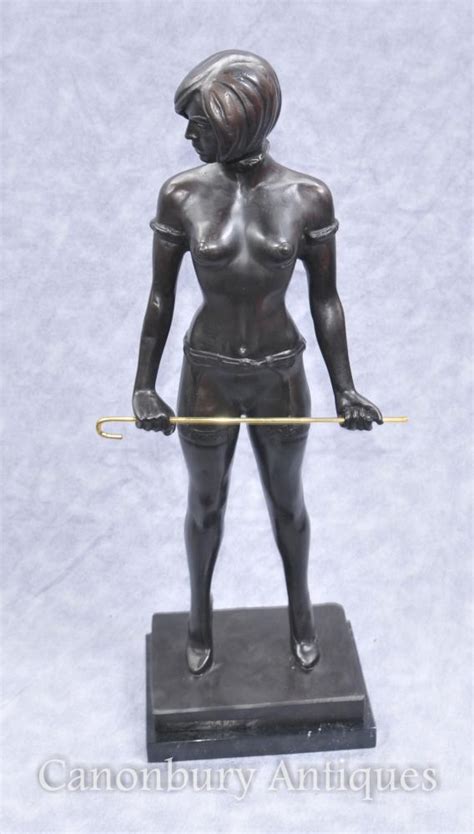 Erotic Bronze Nude Figurine By Bruno Zach Dominatrix Sex