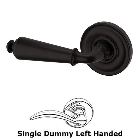 Quick Ship Collection Single Dummy Left Handed 5125 Estate Lever With 5048 Rose In Oil Rubbed