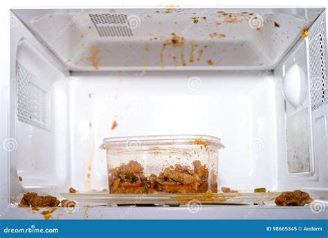 Food Exploded Stock Image Image Of Inside Ready Microwave 98665345