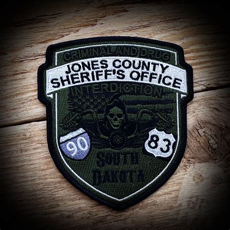 Jones County Sd Sheriffs Office Criminal And Drug Interdiction Patch