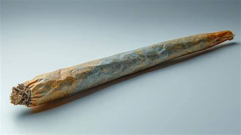 Weed Joint White Background No Shadow Premium Ai Generated Image