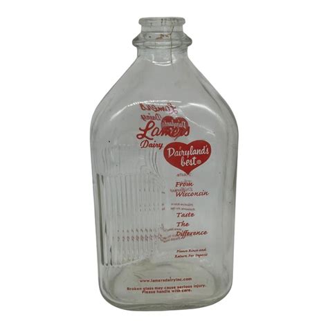 3 Assorted Vintage Clear Milk Bottles~lamers Dairy~fairmonts~golden