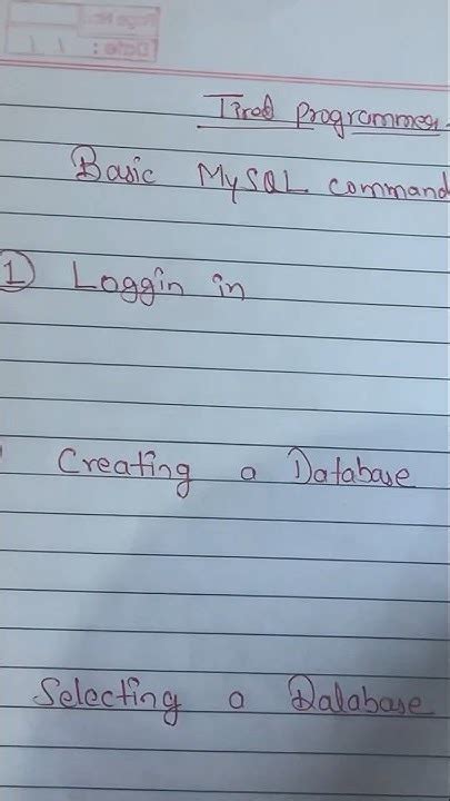 Login Mysql Basic Command Shorts Mysql Youtube