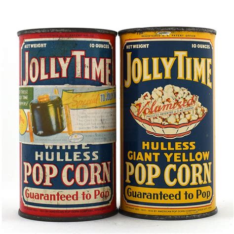 Popcorn Tins Lot Of 10 Different Jolly Time Donald Duck Sold At Auction
