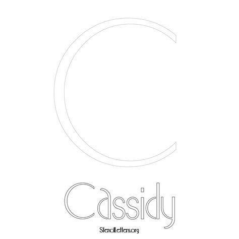 Cassidy Free Printable Name Stencils With 6 Unique Typography Styles