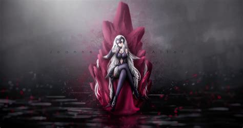 Fate Series Jeanne Darc Jeanne Darc Alter Throne Long Hair Hd Wallpaper
