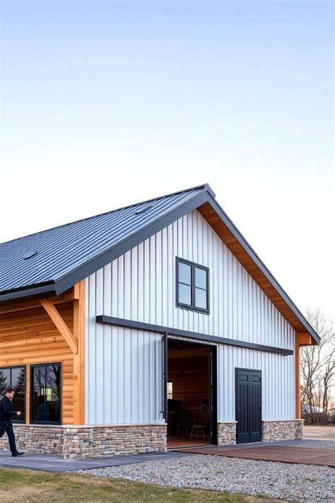 24 Barndominium Exterior Ideas For Modern Rustic Curb Appeal
