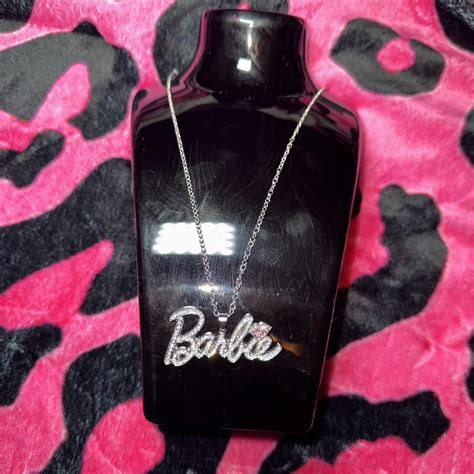 Barbie Rhinestone Necklace 236 Inches Mcbling Depop
