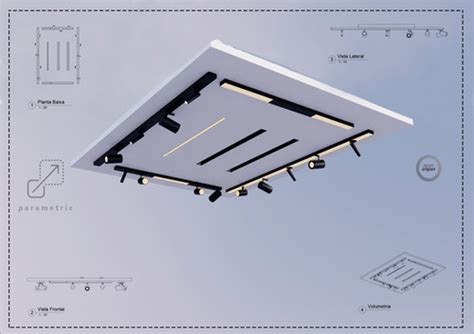 V Lighting Kit Rails And Overlay And Recessed Spots Revitimport