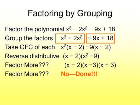 Ppt Factoring And Solving Polynomial Equations Section 64 Powerpoint Presentation Id1743384