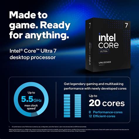 Procesador Intel Core Ultra 7 265k 20 Nucleos 8p 12e 3 9 Ghz Lga1851 Intel Graphics