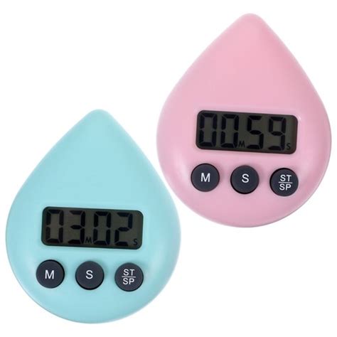 2 Pcs Timer Cute Digital Countdown Electronic Kitchen Timers Small