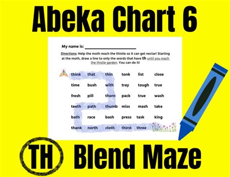 Abeka Phonics Chart 6 Bundle 3 Fun Activities Highlighting Maze And Game