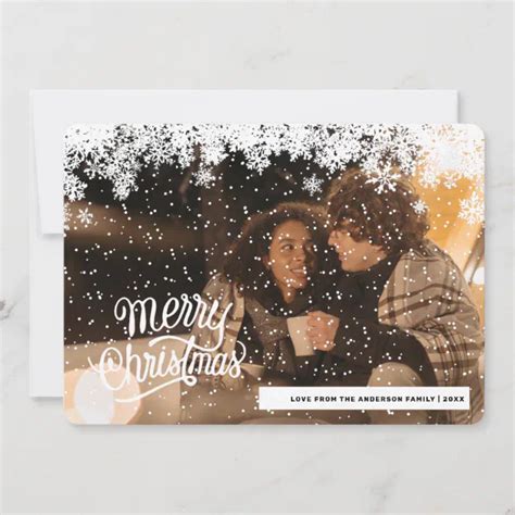 Personalized Photo Merry Christmas Holiday Card Zazzle