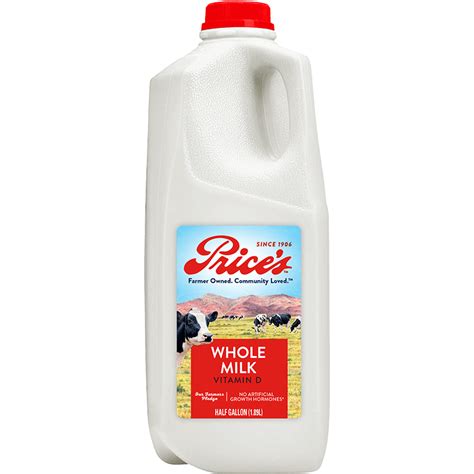 Half Gallon Of Milk Whole Milk Half Gallon Zoe Farms