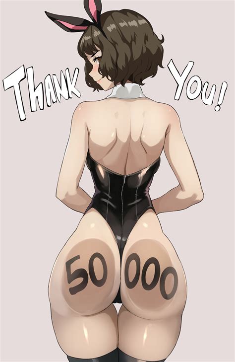 Rule 34 1girls Alternate Costume Animal Ears Ass Ass Focus Atlus Back