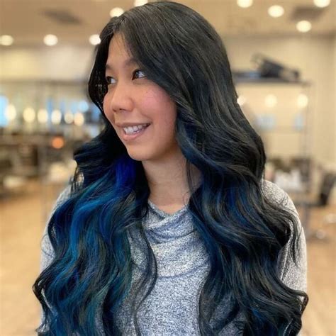 50 Ways To Rock Blue Highlights With Style And Confidence Hair Motive