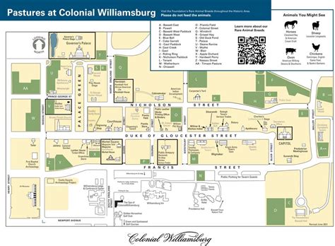 Map Of Colonial Williamsburg Va