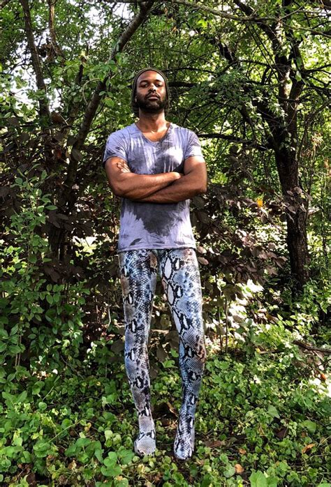 Junius Paul Modeling Yana Amina Custom Snakeskin Tights Mens Tights
