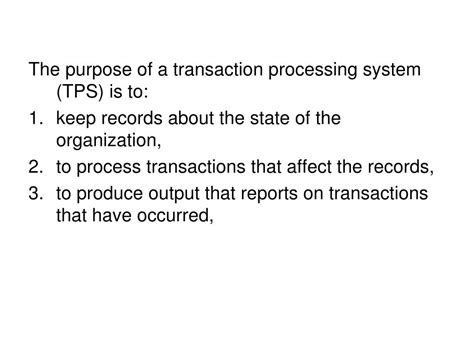 Ppt Transaction Processing System Tps Powerpoint Presentation Free