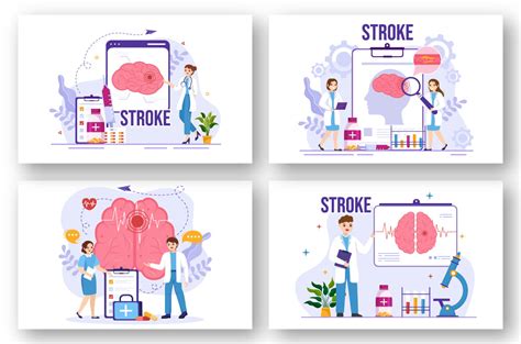 12 Human Brain Stroke Illustration Masterbundles