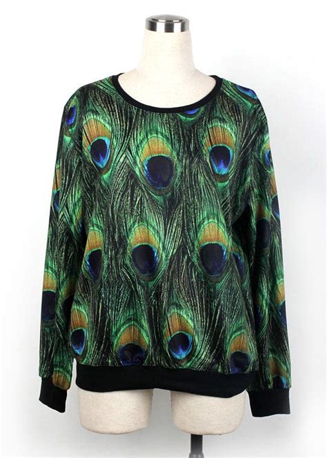 Peacock Sweater Movement T Shirt Fashion Clothes Womens Fashion