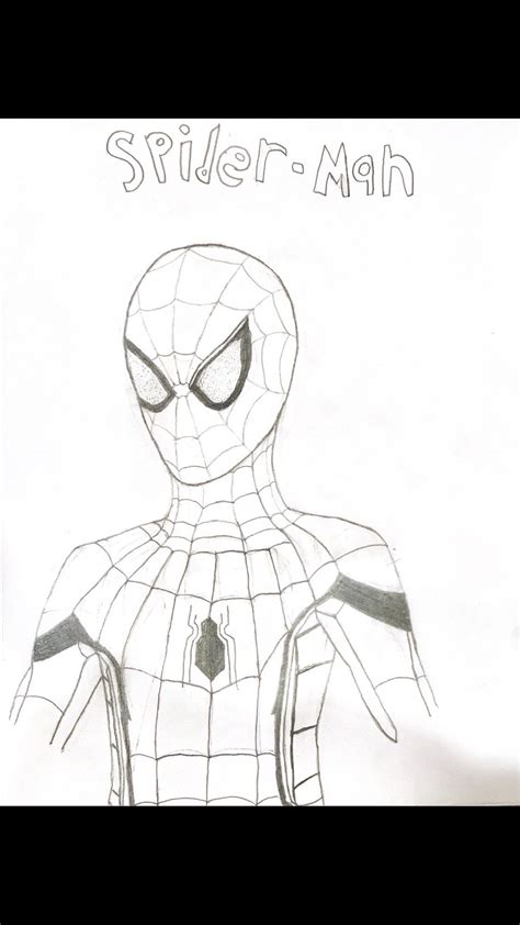 Easy Spiderman Drawing Homecoming
