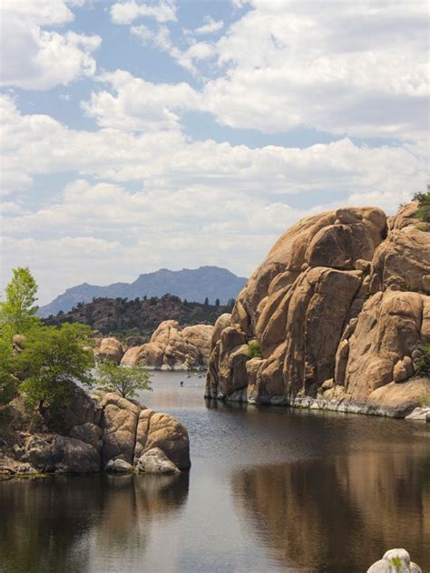 Watson Lake Loop Hiking Trails Lakeshore Hiking Trail Lake Prescott Arizona Central Arizona