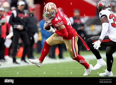 San Francisco 49ers Fullback Kyle Juszczyk 44 Runs During An Nfl