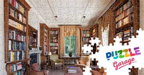 Interior Of A Classical Library Jigsaw Puzzle Home Interiors