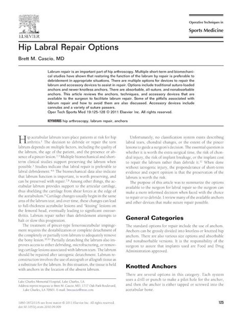 Pdf Hip Labral Repair Options Dokumen Tips