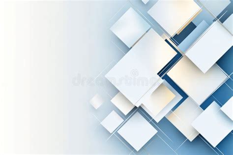 Abstract Blue And White Geometric Shapes Creating Modern Background