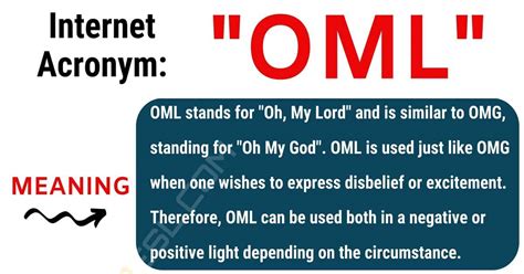 Oml Meaning What Does Oml Stand For With Interesting Conversations • 7esl