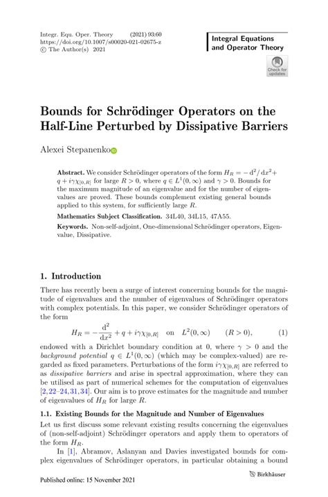 Pdf Bounds For Schrödinger Operators On The Half Line Perturbed By Dissipative Barriers