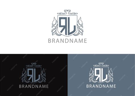 Premium Vector Modern Monogram Initial Letter Rl Logo Design Template