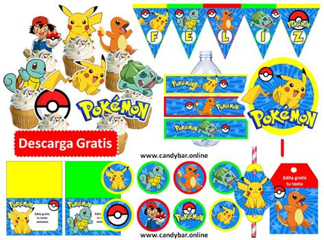 Etiquetas De Pokémon Candybar