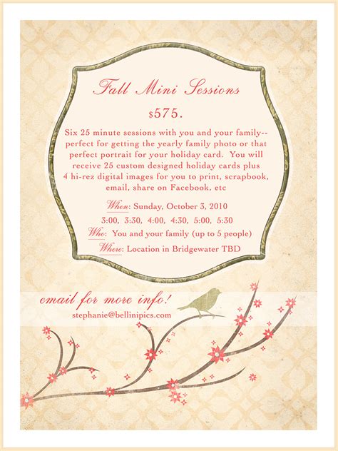Fall Mini Sessions Bellini Portraits Ma
