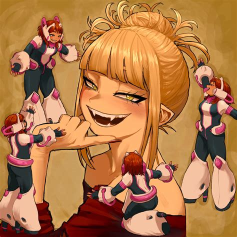 Uraraka Ochaco And Toga Himiko Boku No Hero Academia Drawn By Lia