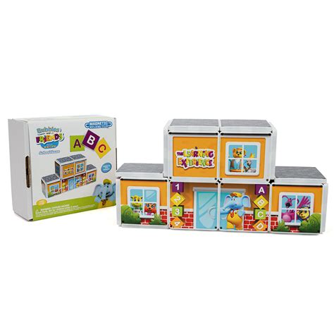 Bubbles And Friends Tle School Abcs Magnetic Tiles Set