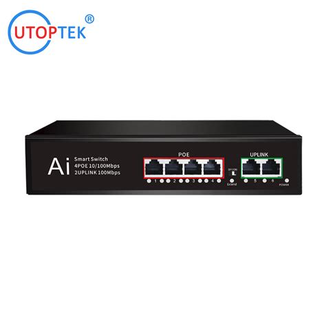 24v Poe Switch 4port Poe2uplink Power Over Ethernet Rj45 Poe Switch Passive Non Standard 24v