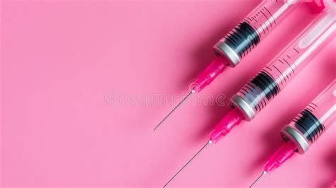 A Pink Scene With A Syringe And Vial Indicating Cosmetic Enhancements