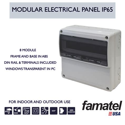 Modular Electrical Panel Ip65 Din Rail Enclosure Famatel Usa