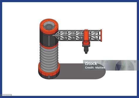 대규모 콘크리트 3d 프린터 인간의 크기의 구조와 주택을 인쇄합니다 흰색 배경에 독립 실행형 디자인 제품 3차원 인쇄에 대한 스톡 벡터 아트 및 기타 이미지 Istock