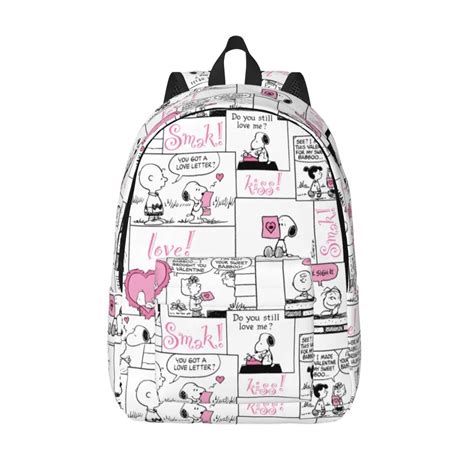 Snoopy Backpack For Preschool Primary School Student Cartoon Book Bags