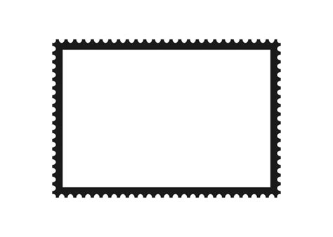 Postage Stamp Outline Vector Art Icons And Graphics For Free Download